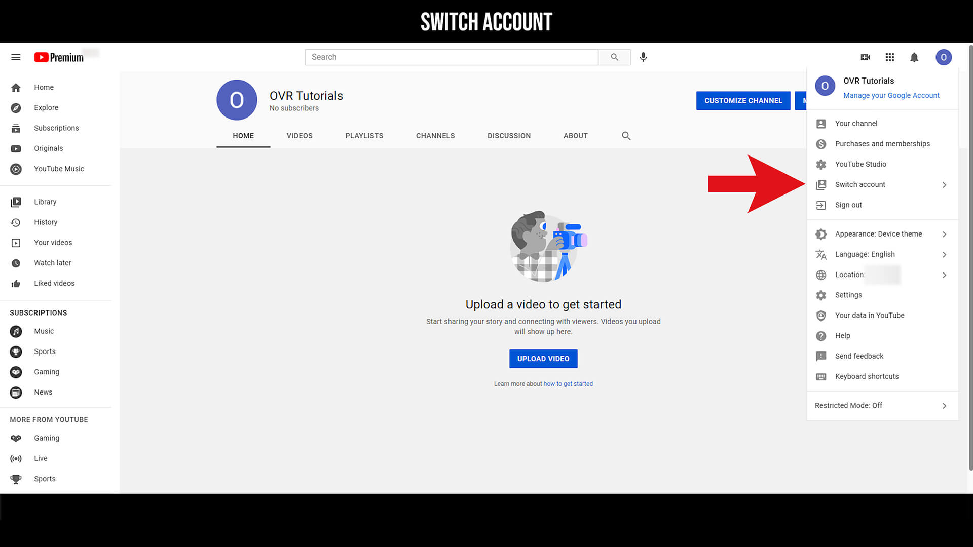How To Create A New YouTube Channel | Multiple YouTube Channels